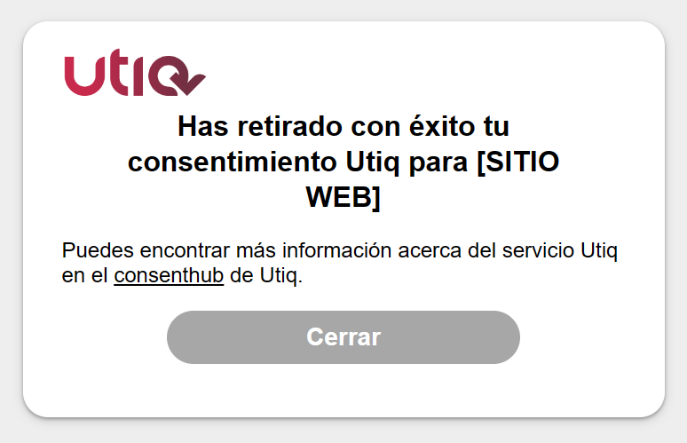 2. Setup the dedicated “Manage Utiq” page linked via a footer hyperlink